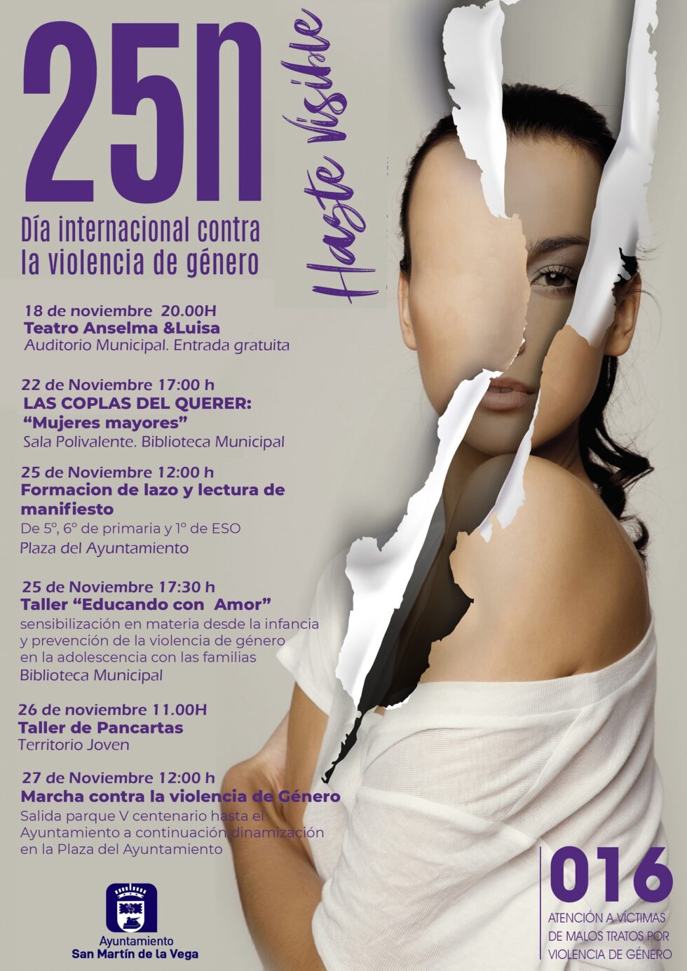 El Ayuntamiento organiza diversas actividades para conmemorar el Día contra la violencia de ...